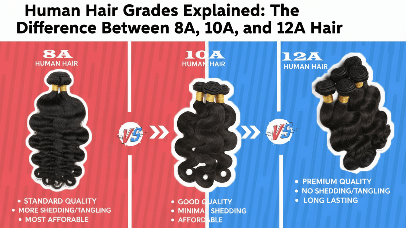 Human Hair Grades Explained: The Difference Between 8A, 10A, and 12A H ...