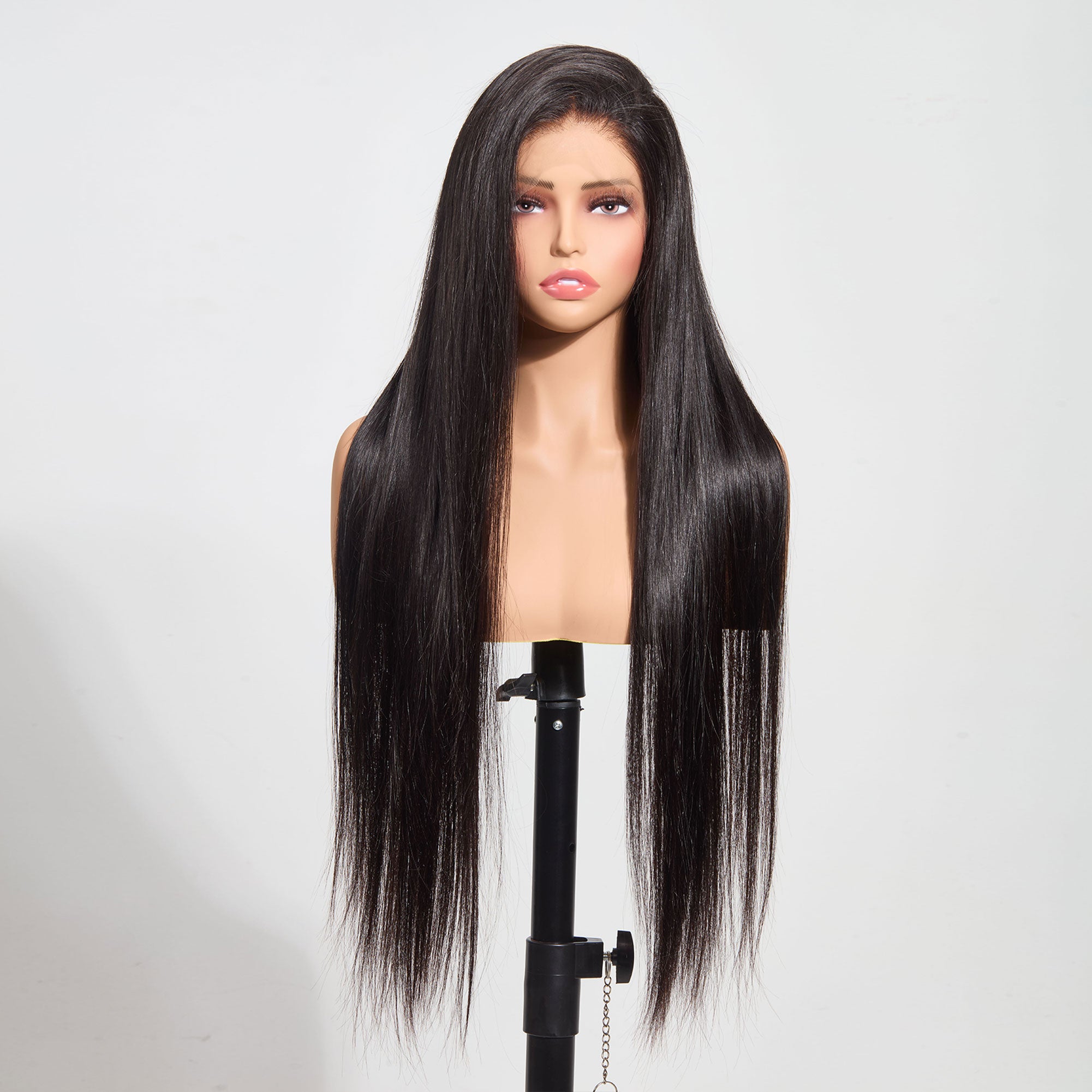 StarHair 13"x4" HD Lace Straight 180% Frontal Wig #1B – Star Hair Factory